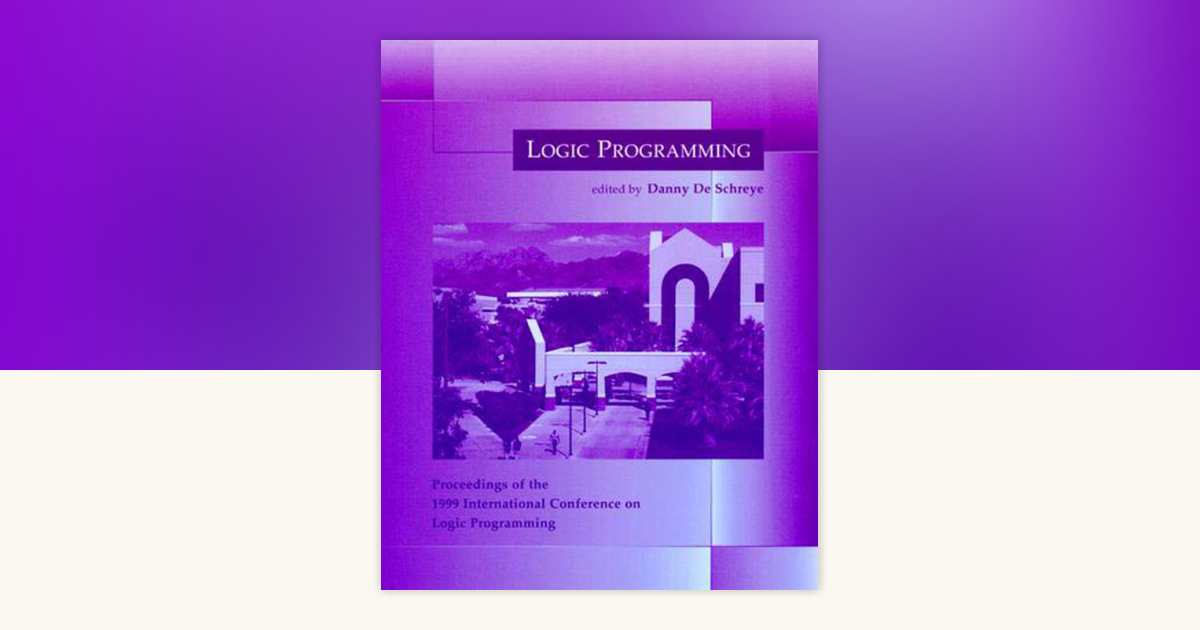 Logic Programming: 9780262541046 | PenguinRandomHouse.com: Books