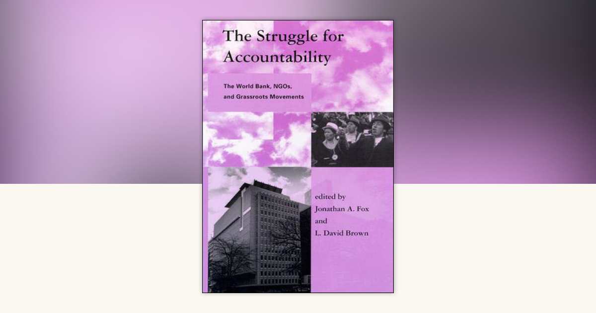 The Struggle for Accountability: 9780262561174 | PenguinRandomHouse.com ...