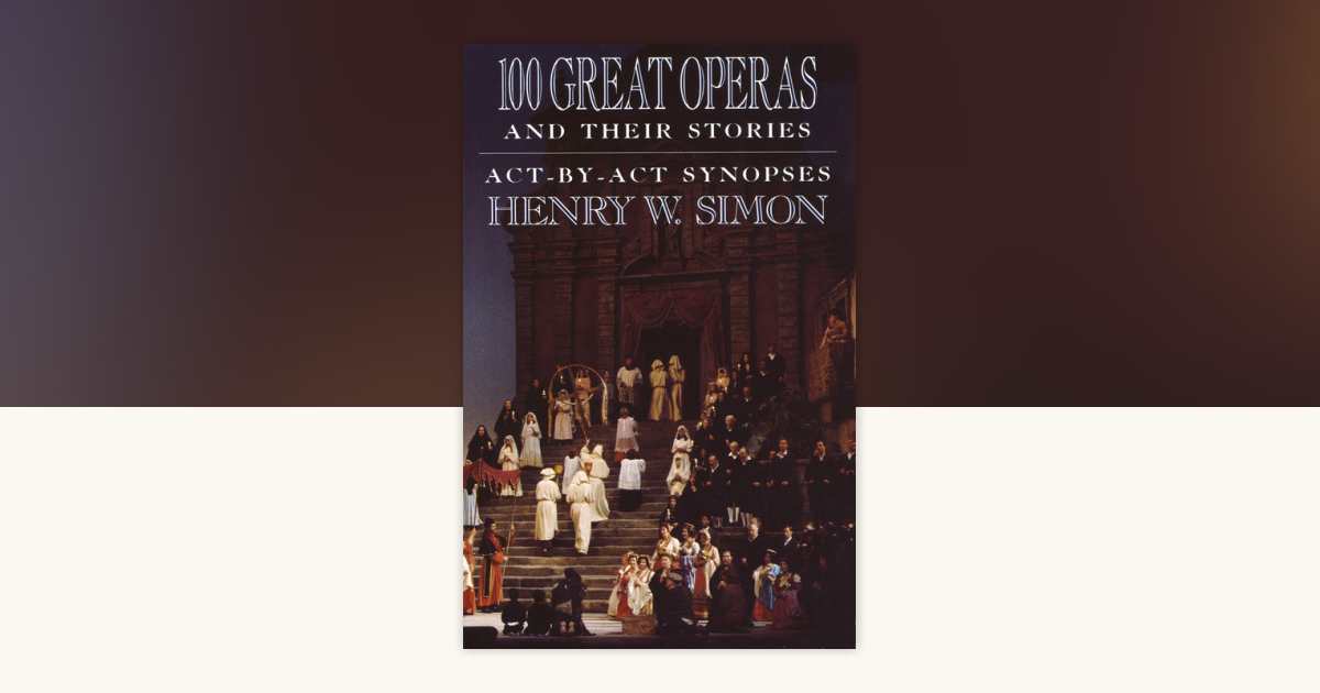 100 Great Operas And Their Stories by Henry W. Simon: 9780385054485 ...