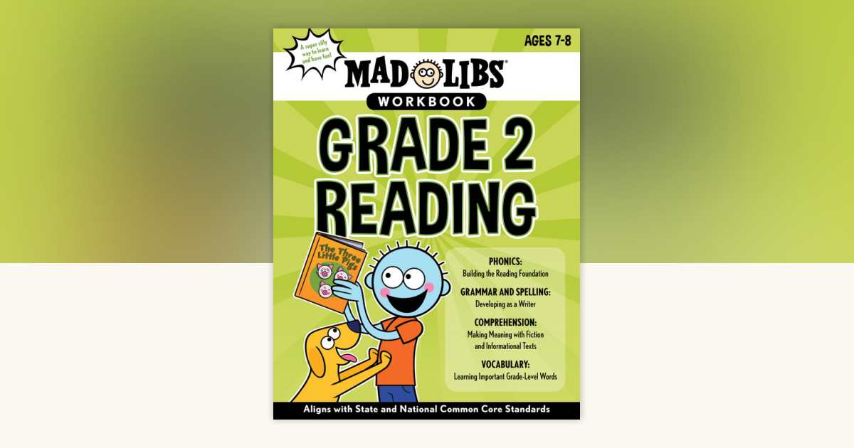 Mad Libs Workbook: Grade 2 Reading by Wiley Blevins, Mad Libs ...