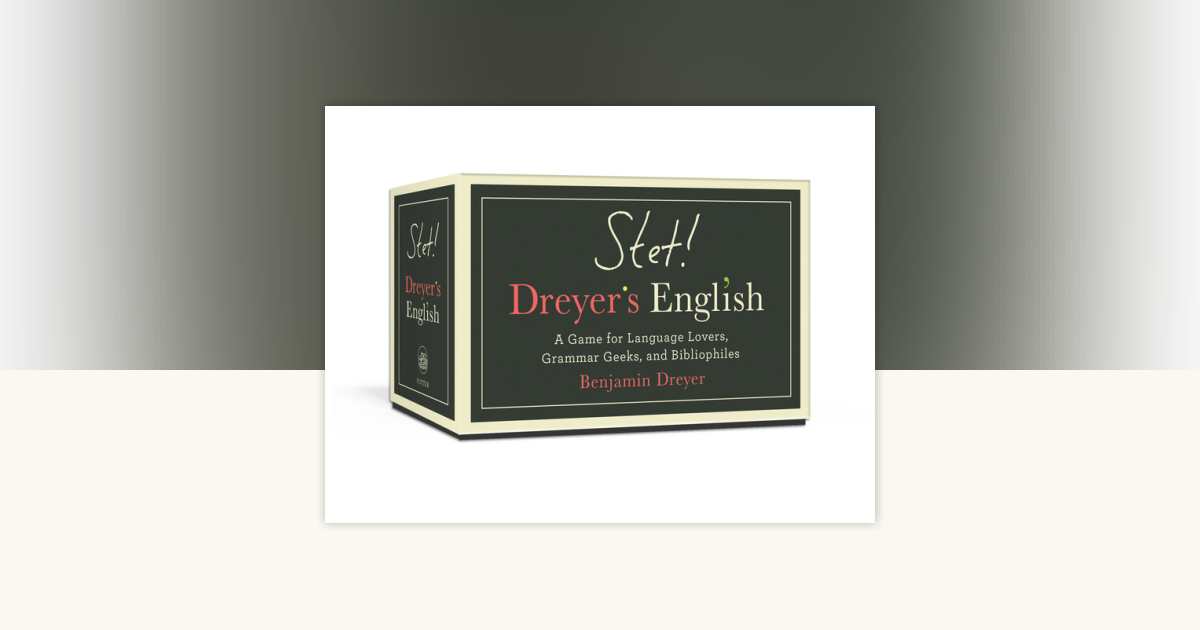 STET! Dreyer's English by Benjamin Dreyer: 9780593137857 ...