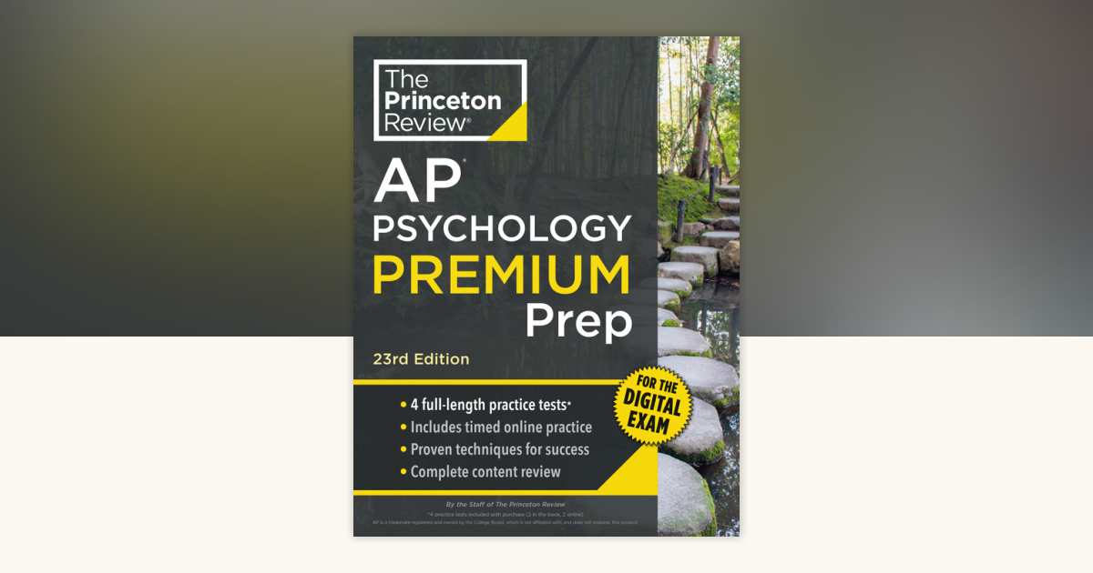 Princeton Review AP Psychology Premium Prep, 23rd Edition by The ...