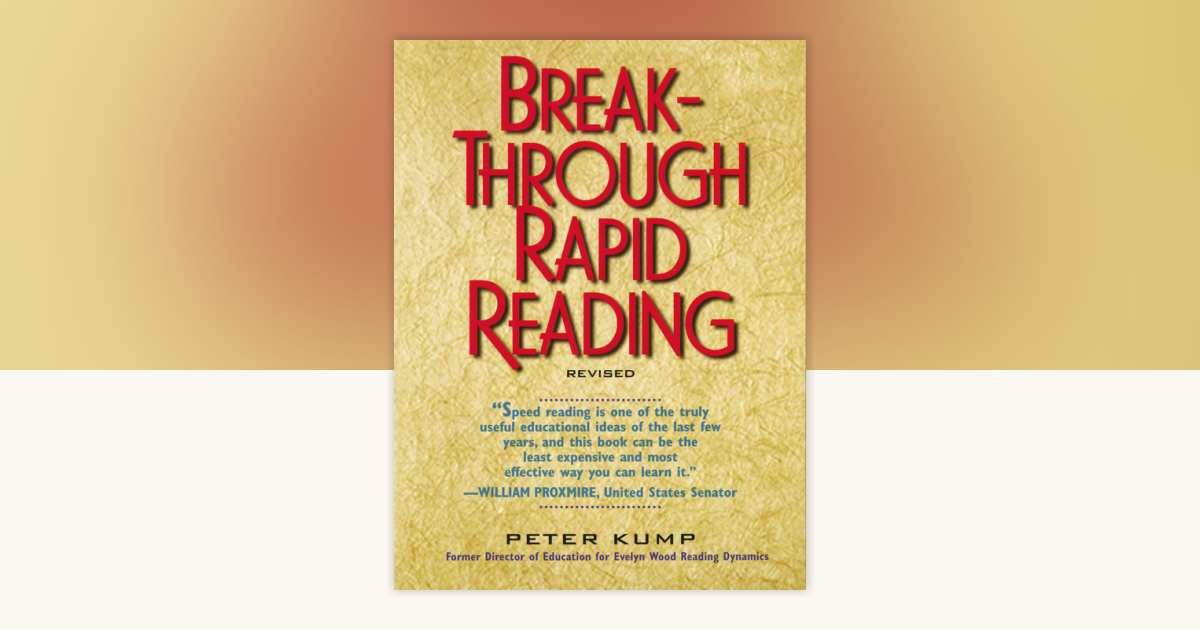 Breakthrough Rapid Reading by Peter Kump: 9780735200197 ...