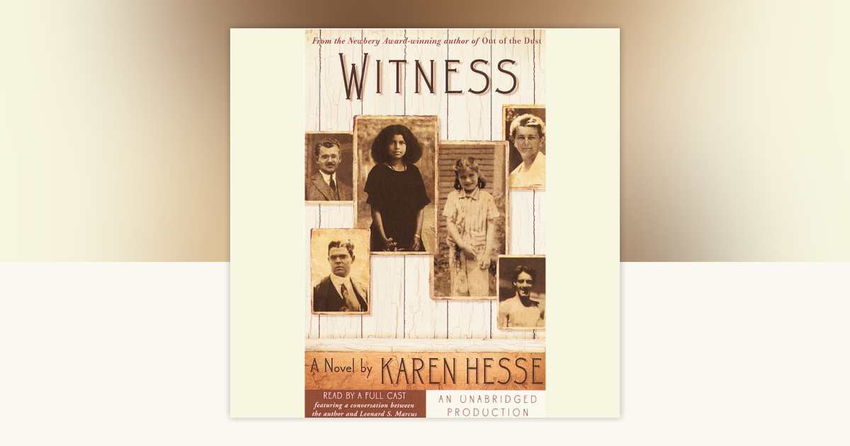 Witness by Karen Hesse: 9780807205945 | PenguinRandomHouse.com: Books
