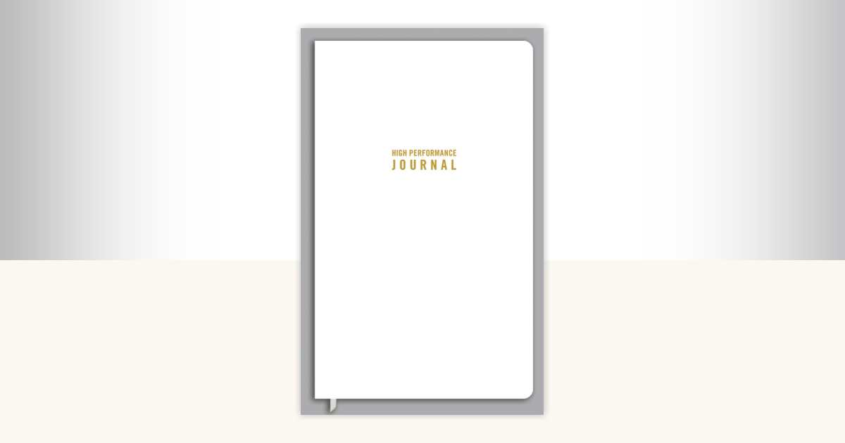 The High Performance Journal by Brendon Burchard: 9781401963149 ...