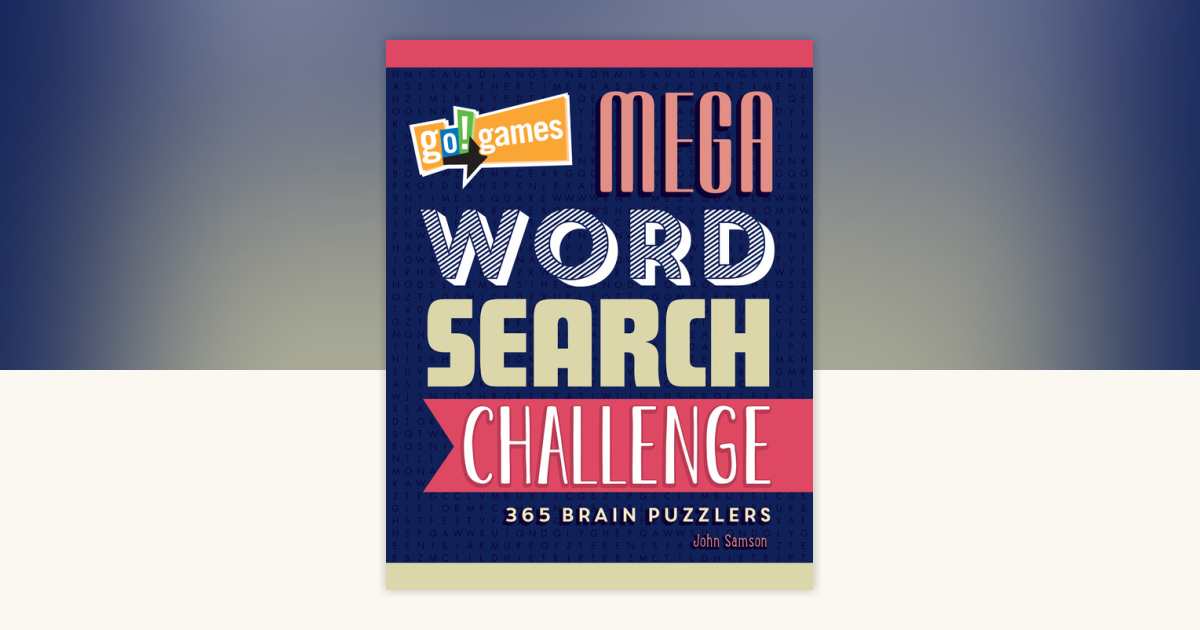 Go!Games Mega Word Search Challenge by John Samson: 9781623540821 ...