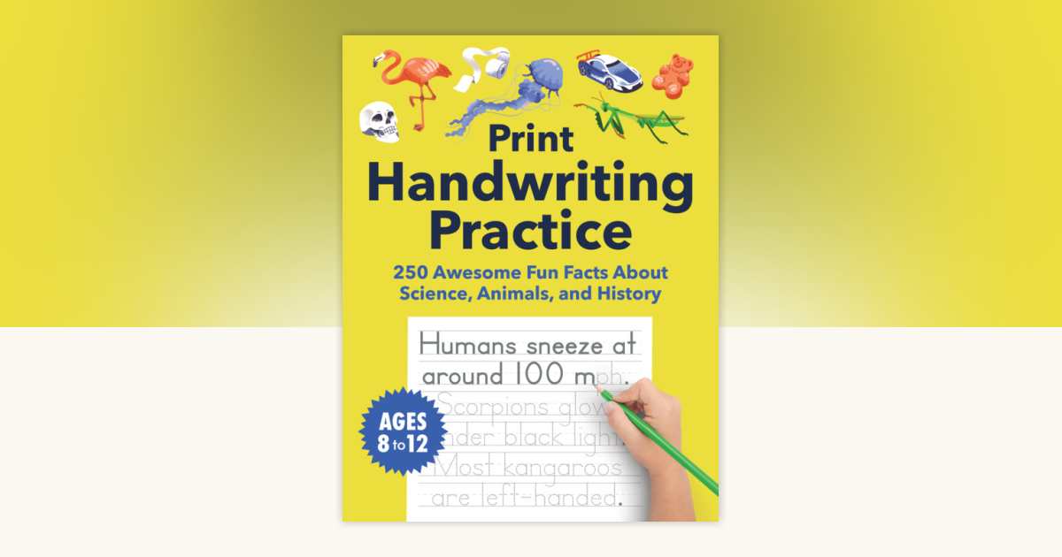 Print Handwriting Practice for Kids 8-12 by Spruce Books: 9781632175984 ...