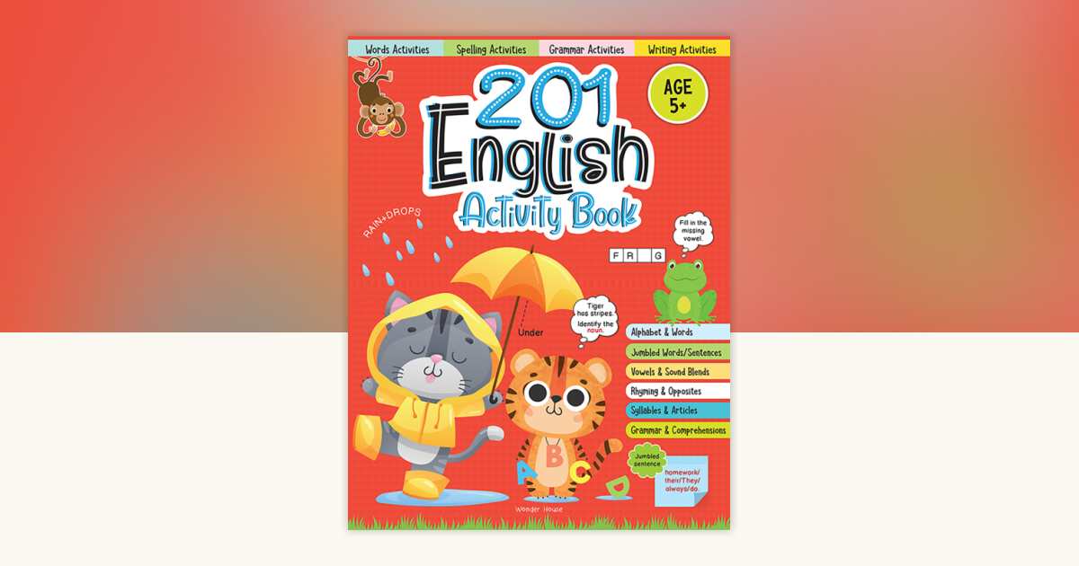 201 English Activity Book - Fun Activities and Grammar Exercises For ...