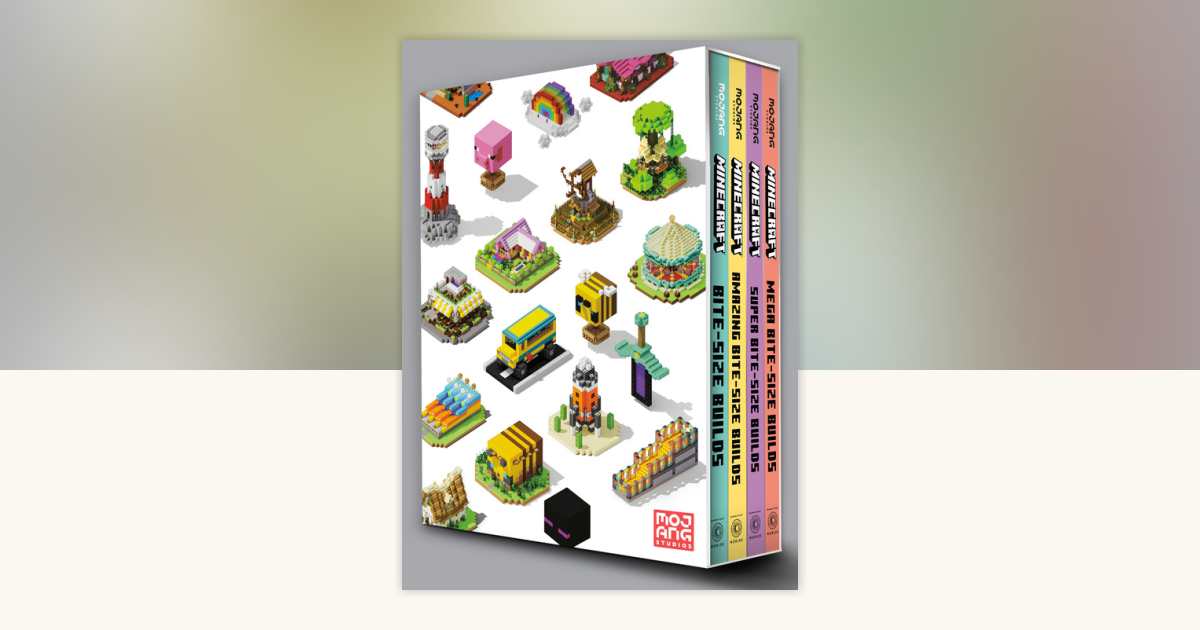 Minecraft: Bite-Size Builds Collection 4-Book Boxed Set by Mojang AB ...
