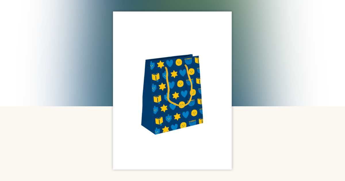 Suzy Ultman: Hannukah Light Latkes Lit Gift Bag (Large) by Out of Print ...